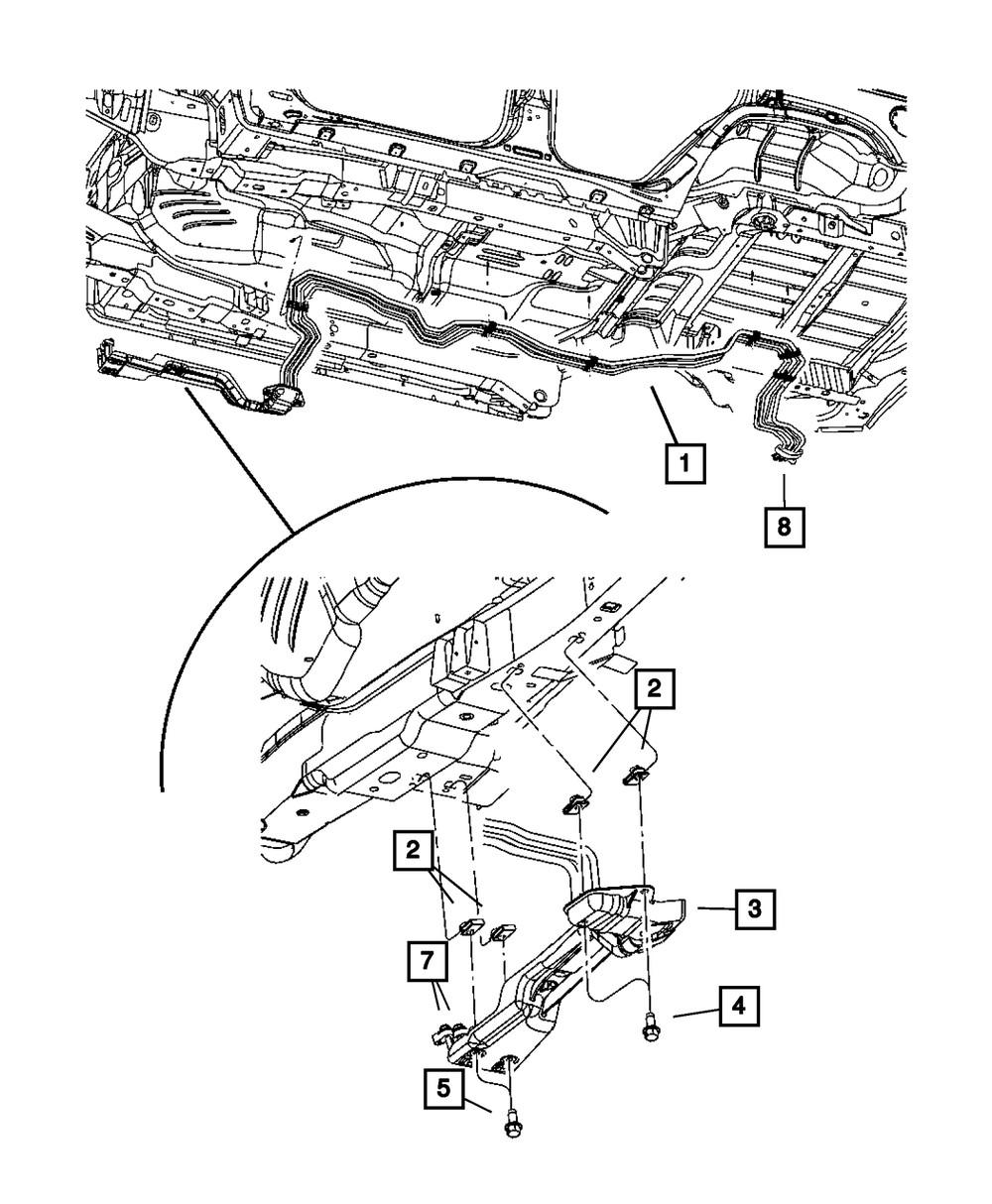 2006-2010 Jeep Commander A/c & Heater Underbody Line 55116961AH | Mopar ...