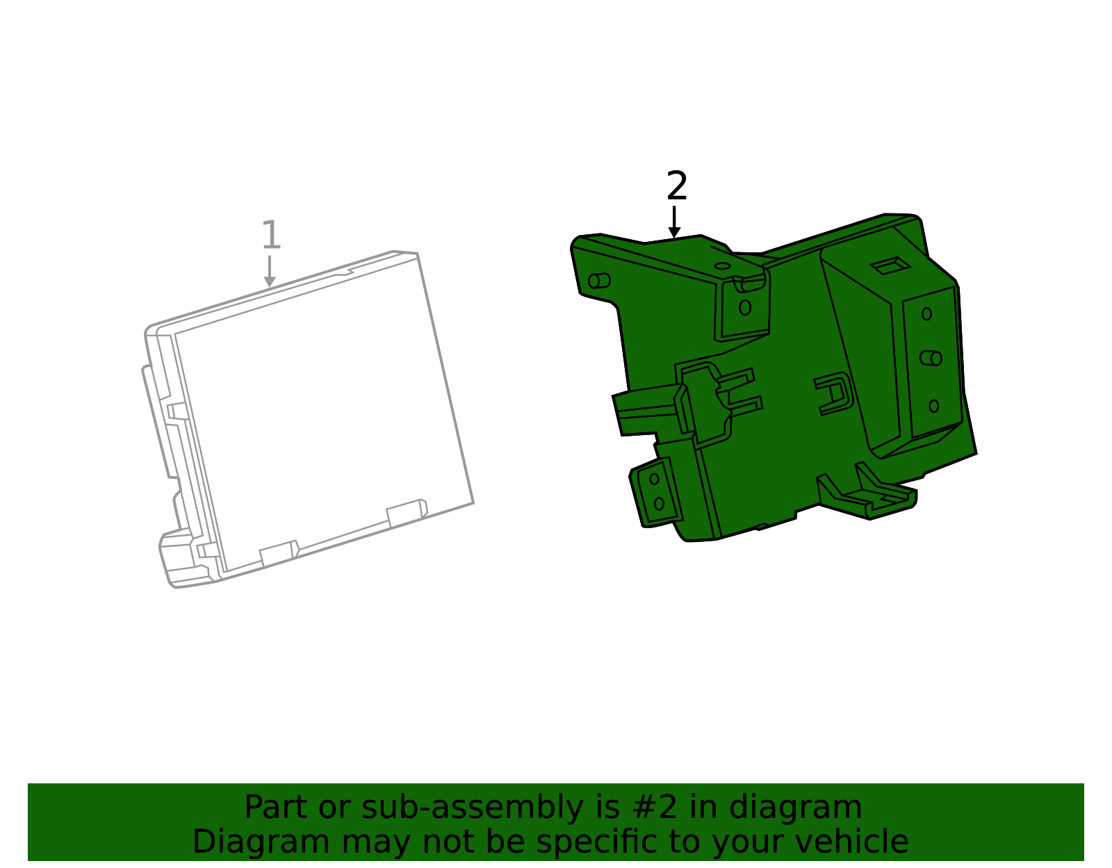 84179833 - Body Control Module Bracket 2014-2019 GM | GM Parts Center