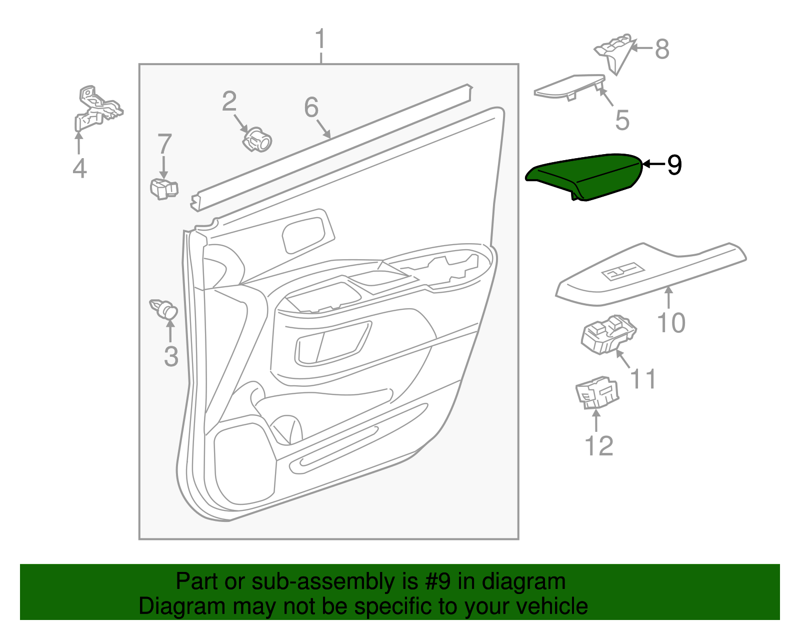 83503-T0A-A41ZB - Armrest 2012-2016 Honda CR-V | Honda Parts Online