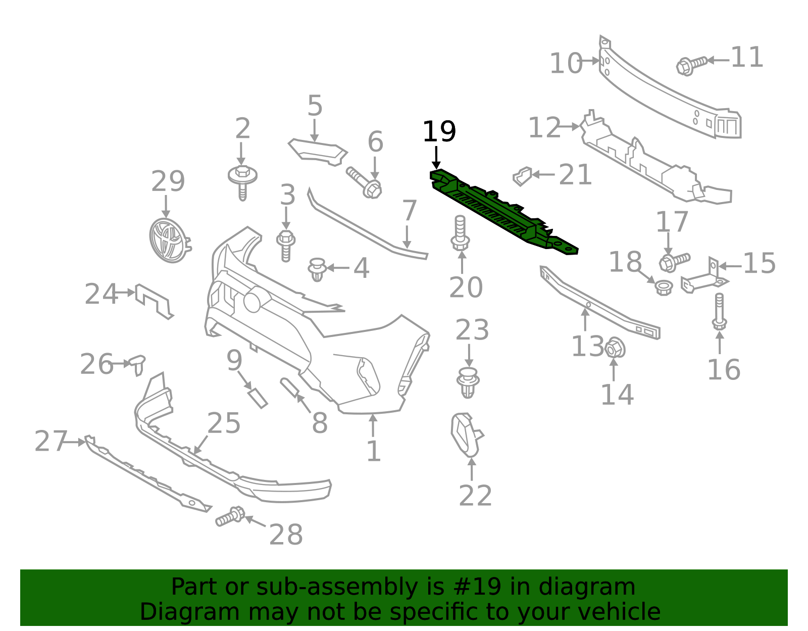 Genuine Toyota Lower Extension part# 52618-0R050 for 2019-2025 Toyota ...