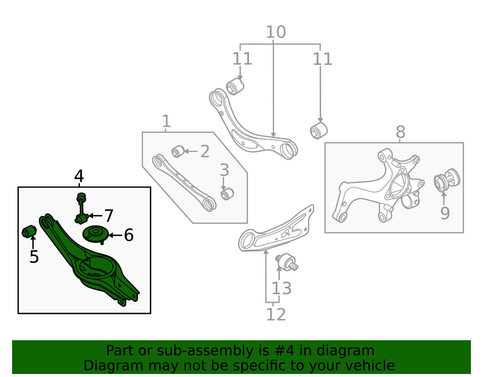 55210-Q5900 - Lower Control Arm 2022-2025 Kia Seltos | Kia.Parts Store