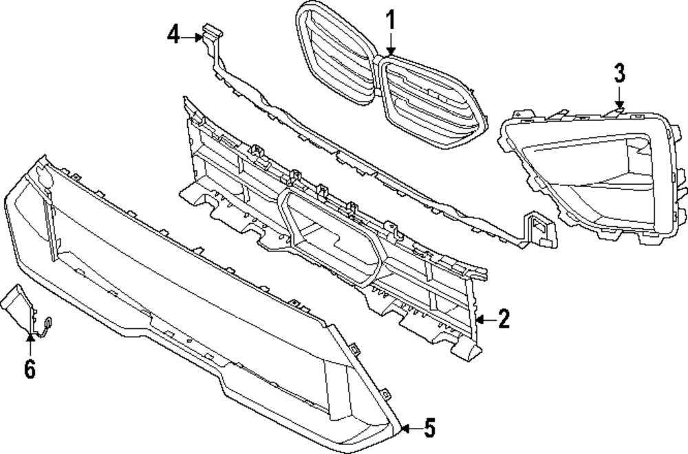 2024-2025 BMW X5 | Upper Grille | 51-13-8-086-866 | BMW OEM Parts Store