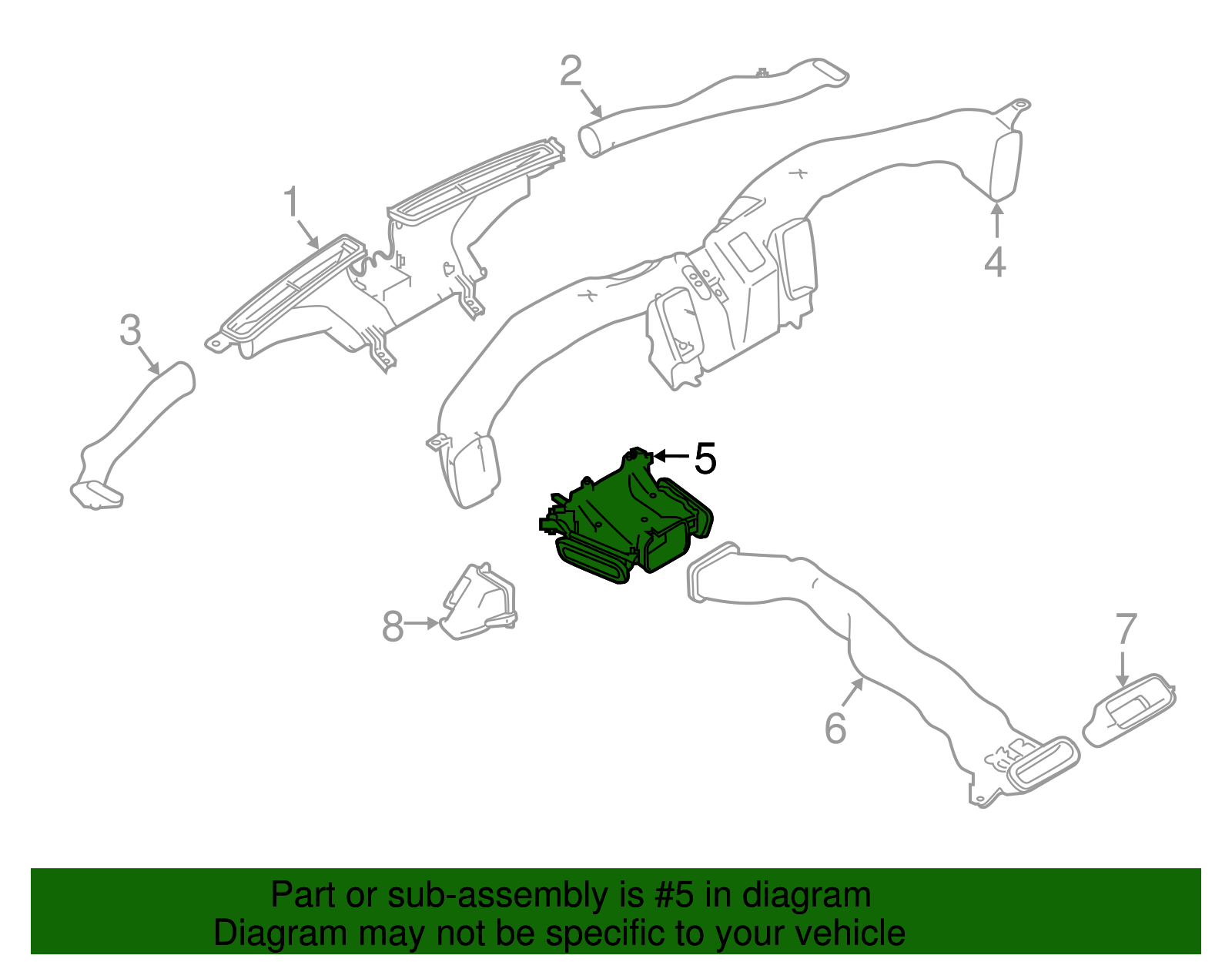 27930-4GA0A - Heater Duct 2014-2020 Infiniti Q50 | Infiniti of Orland Park