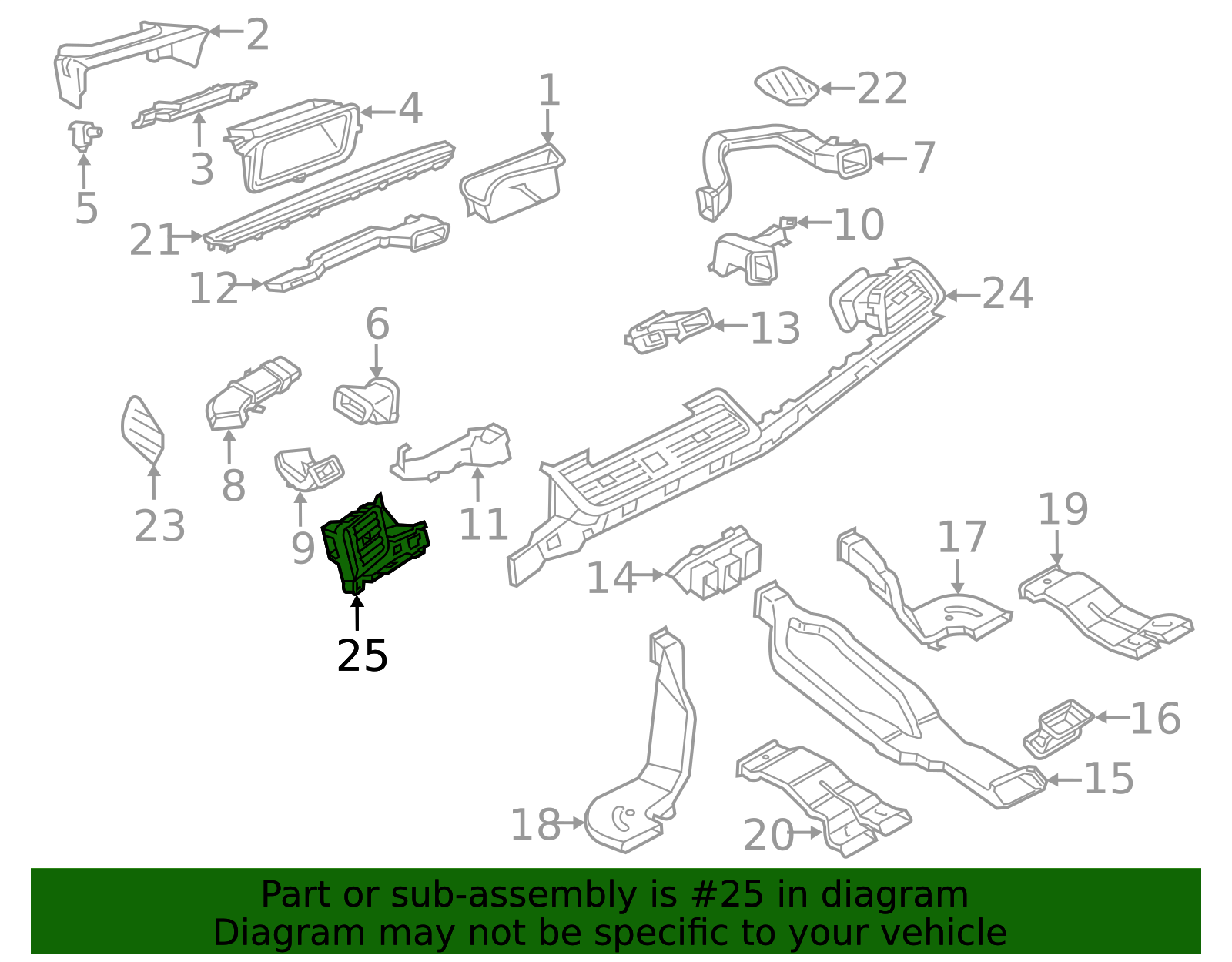 Dashboard Air Vent - Direct Airflow, OEM Style | AutoNation Parts