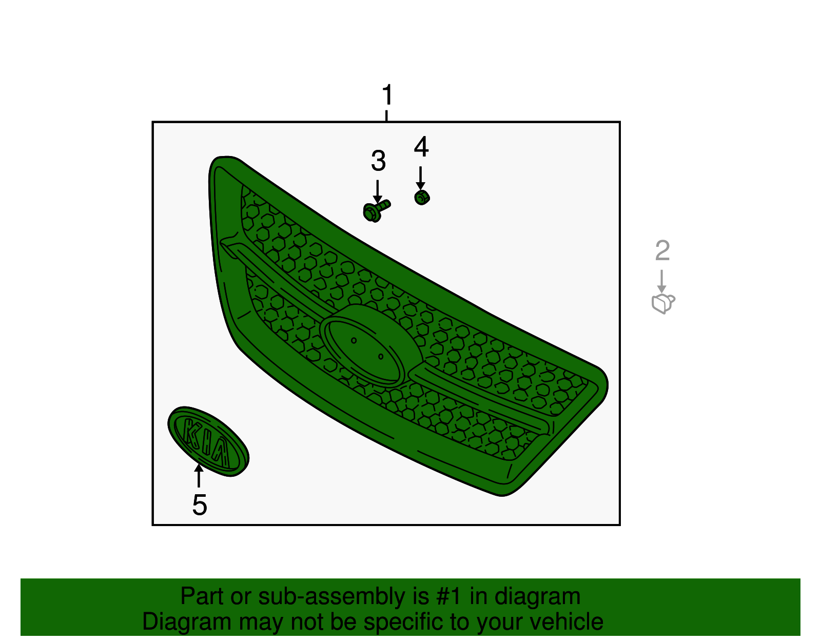 2007-2008 Kia Sorento | Grille Assembly | 86350-3E510 | Kia Auto Parts
