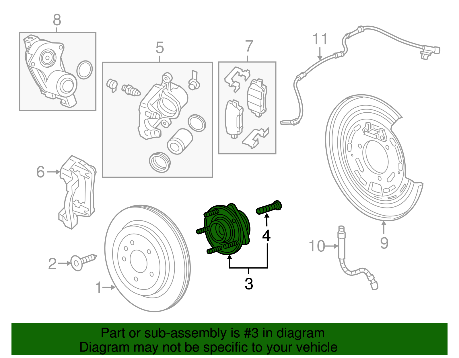 2014-2024 GM Hub & Bearing 13552402 | Capital Chevy Parts