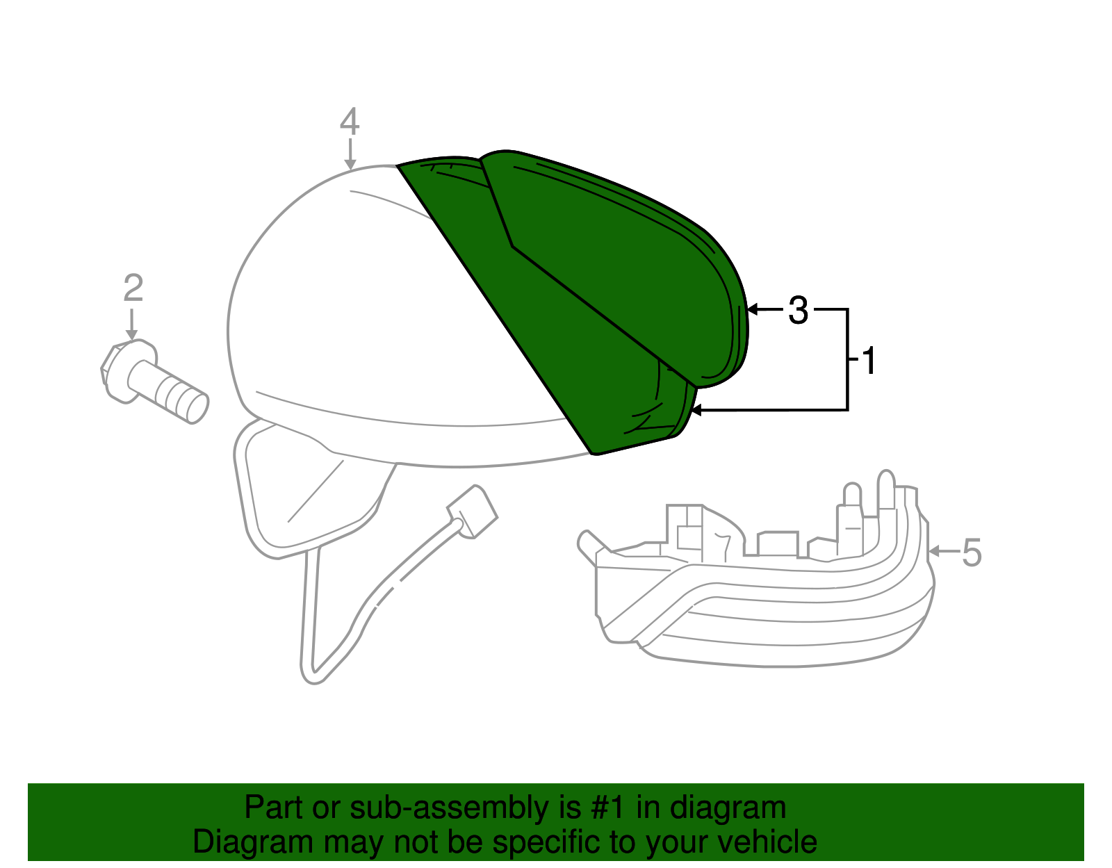 87940-47180 - Mirror Assembly - 2010-2015 Toyota | Nucar Toyota of ...