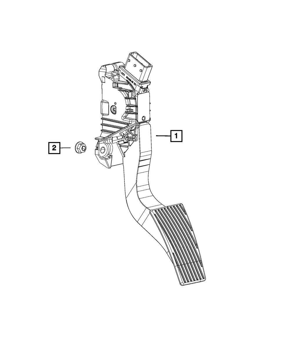 52124785AG - Accelerator Pedal 2011-2026 Mopar | The Official Mopar eStore