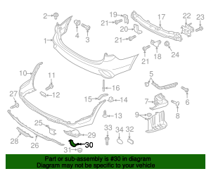 86671-B8500 - High-Quality Bumper Cover Heat Shield Bracket for 2017 ...