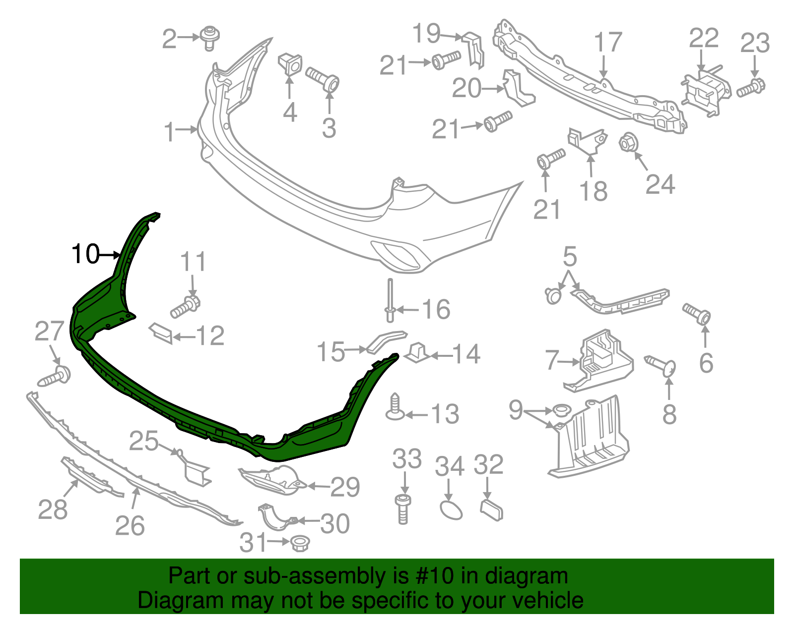 2017-2019 Hyundai Lower Cover 86612-B8700 | OEM Parts Online