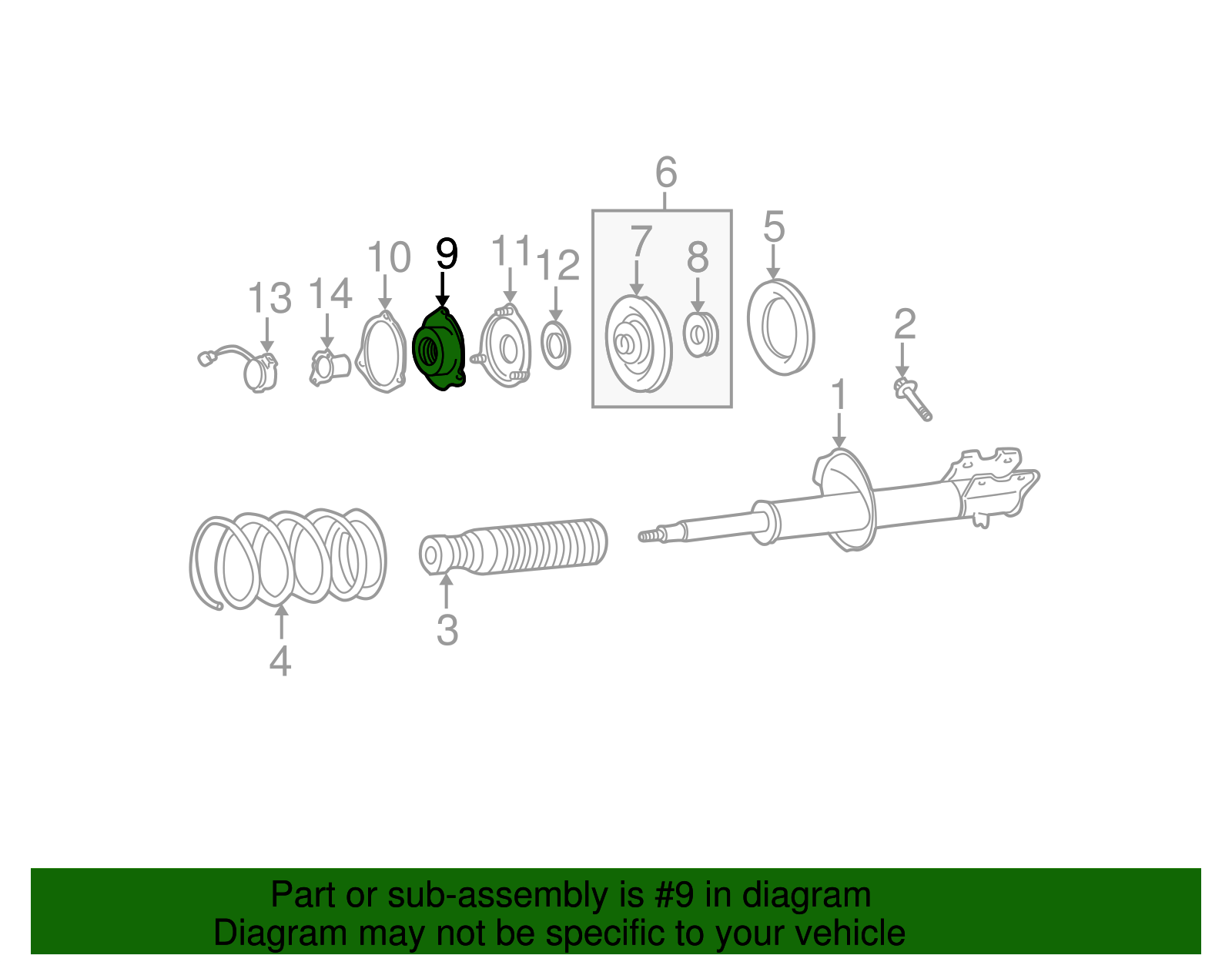 54320-2W100 - Upper Mount - 1999-2004 Nissan Pathfinder | Conicelli Nissan