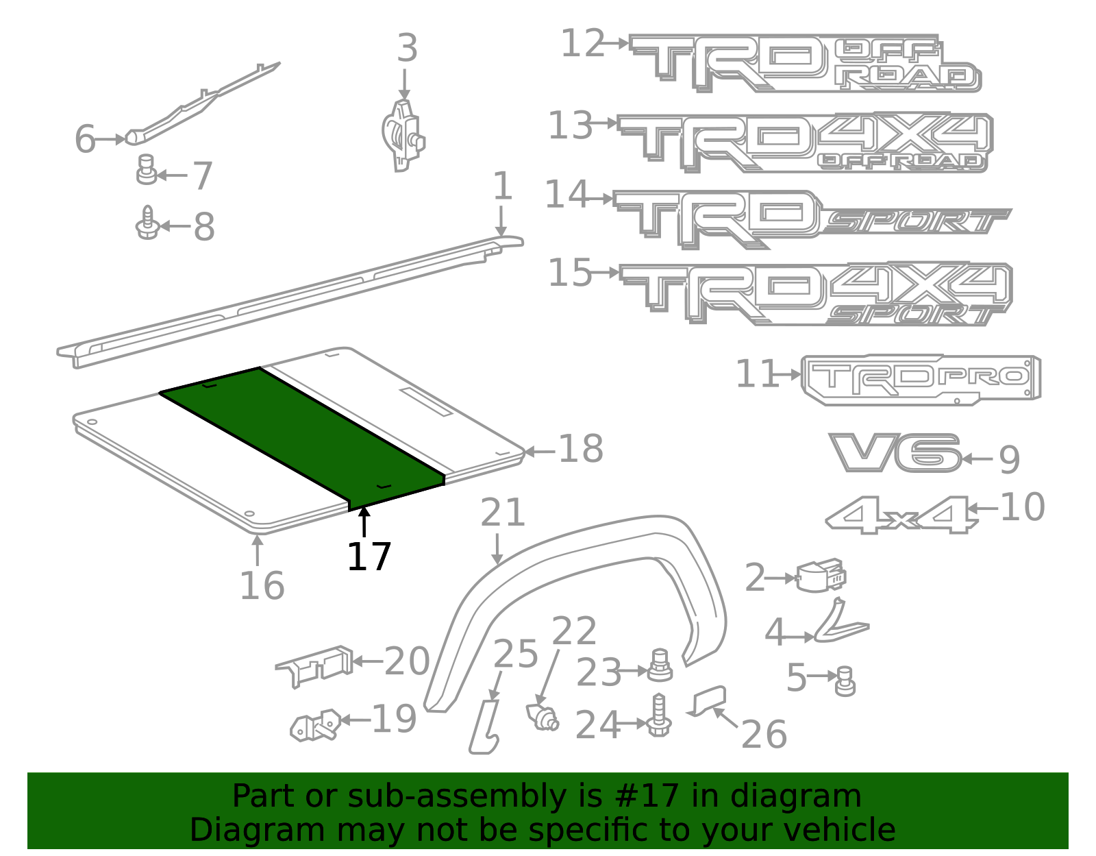 64902-09010 - Tonneau Cover | Toyota Parts Delivered