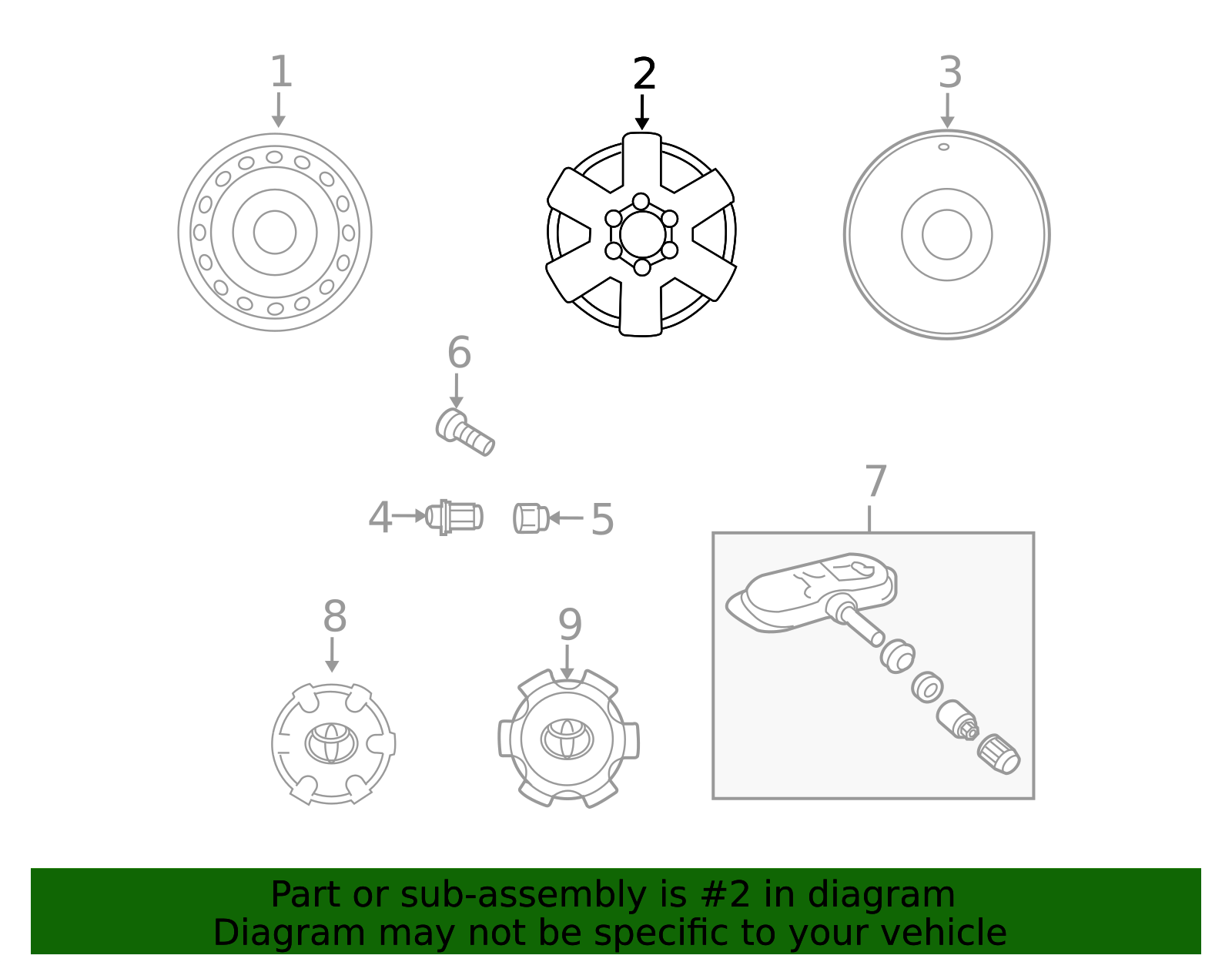 Wheel Alloy 42611-35480 | Toyota Parts Center