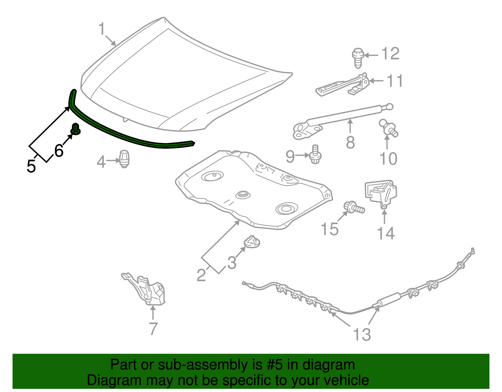 74148-TP6-A01 - Front Seal 2010-2015 Honda | Honda Parts Online
