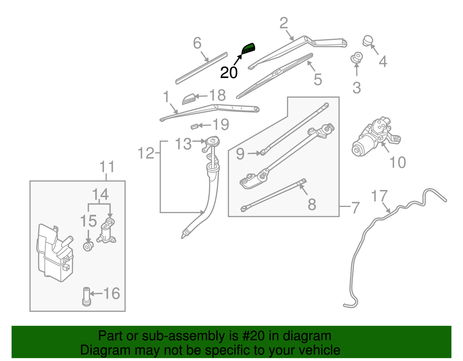 2003-2009 Nissan 350Z Nozzle 28931-CD000 | Nissan Parts Central