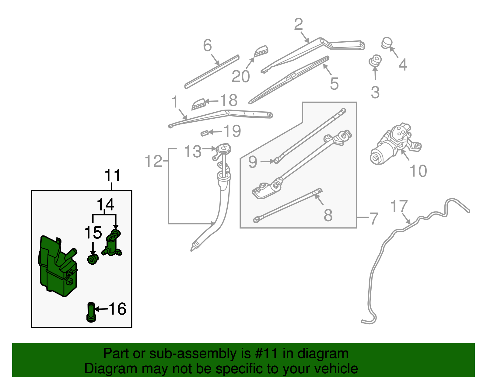2007-2009 Nissan 350Z Washer Reservoir 28910-EV01B | Bill Kay Nissan Parts