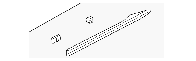 Genuine OEM Acura - Upper Molding Part# 72852-TYA-A01 | Acura Parts For ...