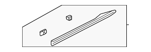 Genuine OEM Acura - Upper Molding Part# 72852-TYA-A01 | Acura Parts For ...