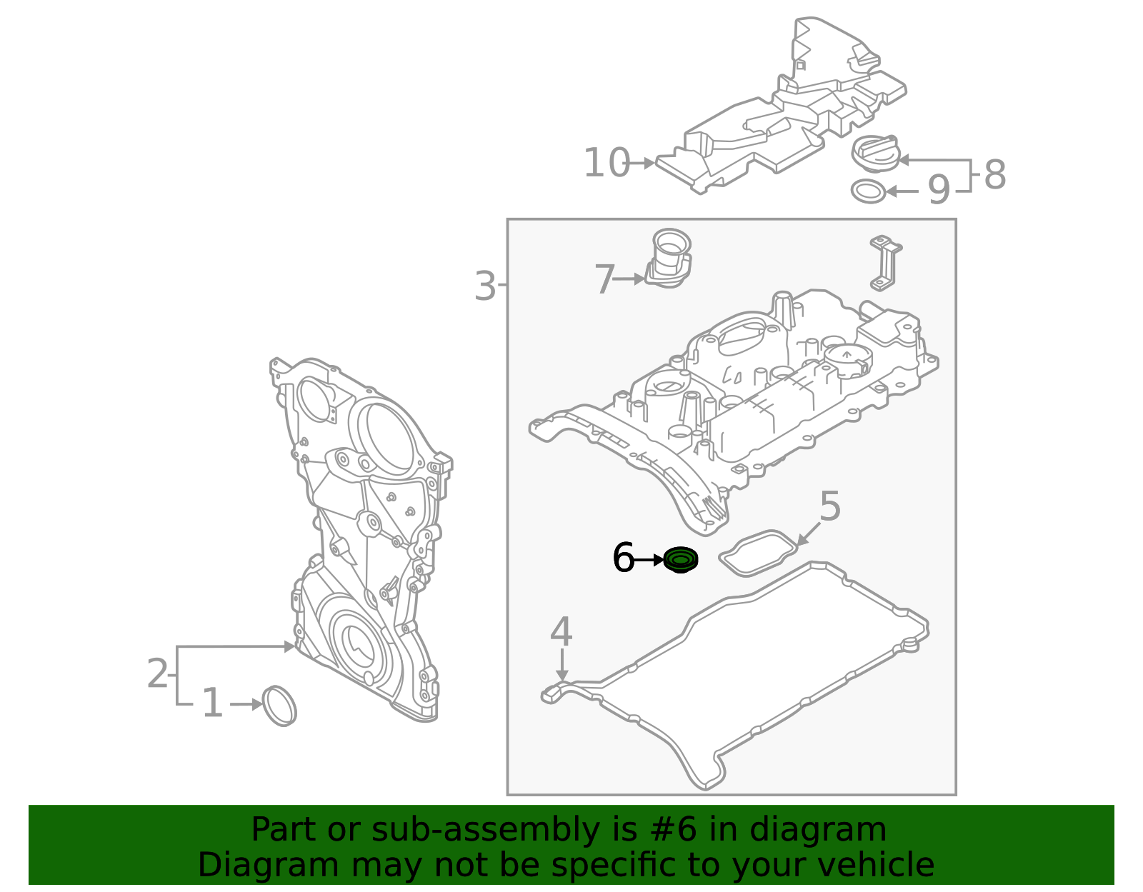Hyundai - 22443-2E000 - Valve Cover Seal - 2011-2025 Hyundai | OEM ...