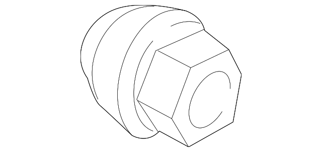 2015-2025 Ford Wheel Nut ACPZ-1012-B | OEM Parts Online