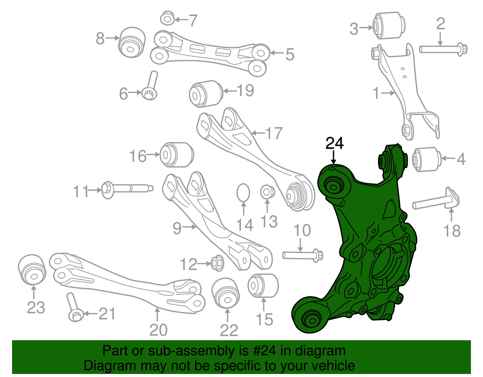 33326852162 - 2014-2021 BMW Knuckle (33-32-6-852-162) | BMW of South ...
