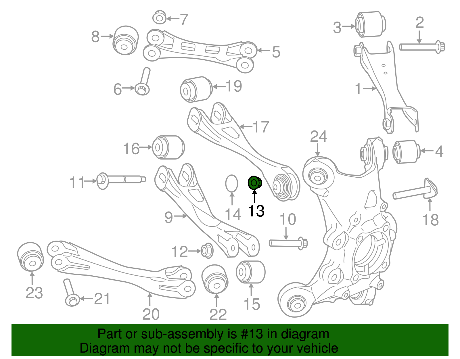 31106890194 - 2009-2025 BMW Lower Control Arm Nut (31-10-6-890-194 ...