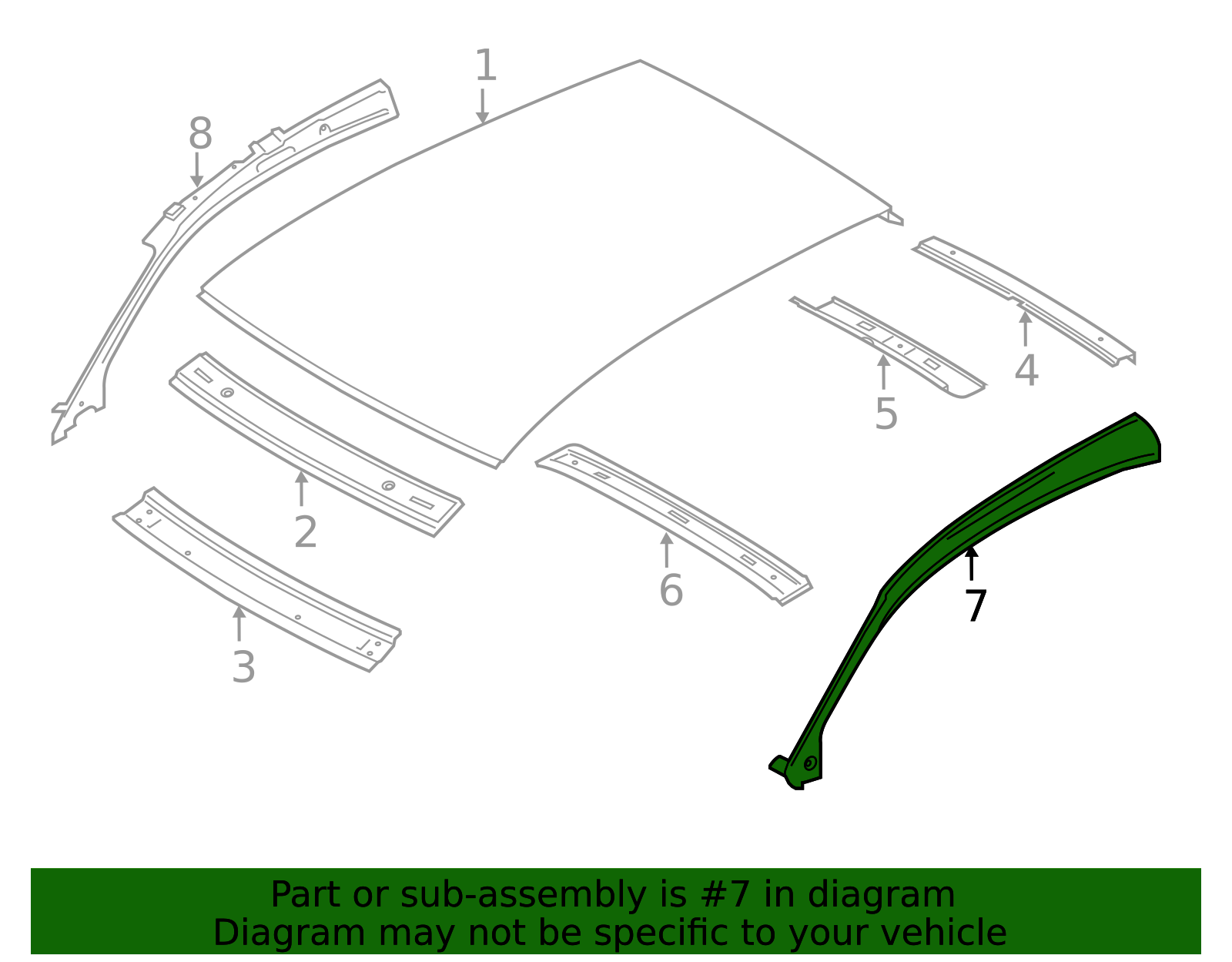 95B-809-200-BY-GRV - High-Quality Body A-Pillar Reinforcement for 2015 ...