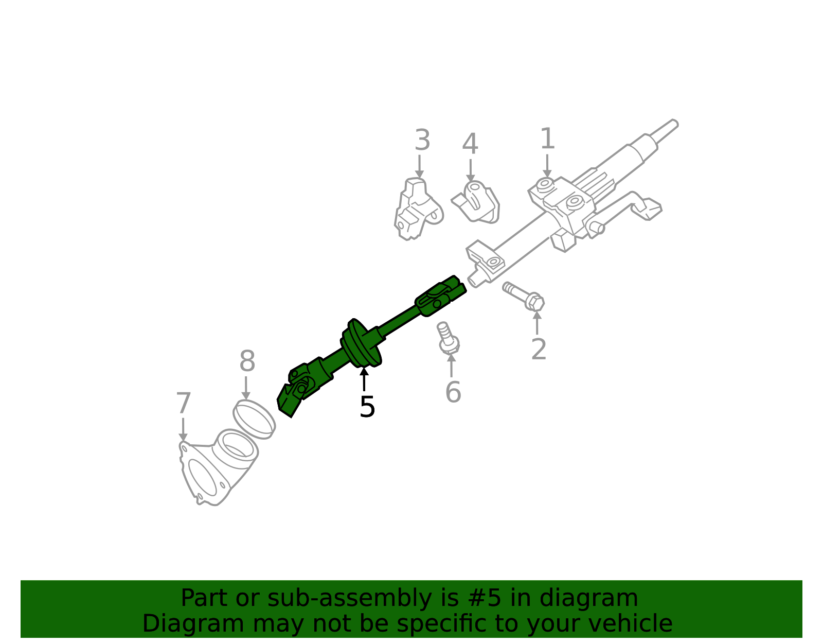 2007-2011 Toyota Camry 2007-2011 Toyota Camry - Steering Shaft 45220 ...
