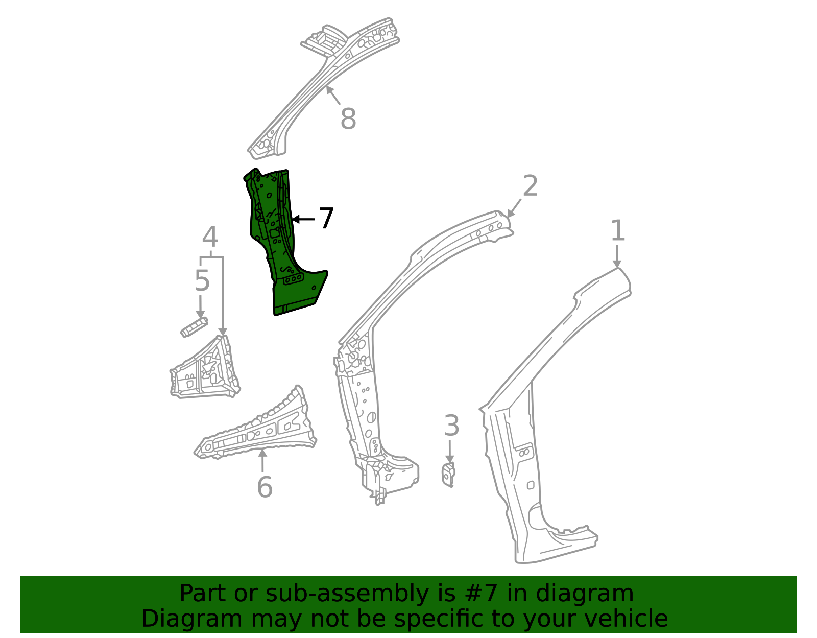 2021-2025 Toyota Sienna Cowl Panel 61023-08050 | Toyota Parts Center