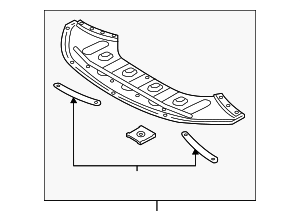 Hyundai - 29110-C2600 - Under Cover - 2018-2019 Hyundai Sonata | OEM ...