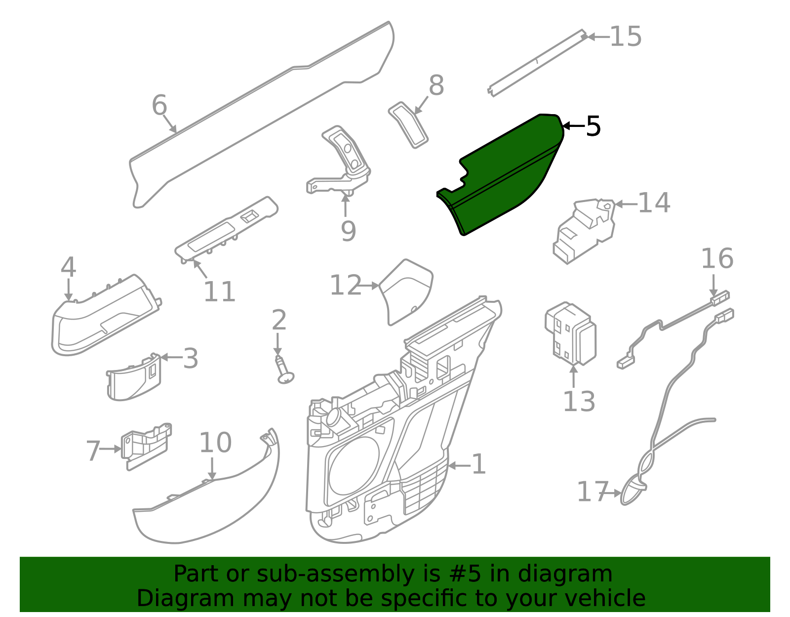 LR182666 - Armrest 2020-2023 Land Rover | OEM Euro Parts