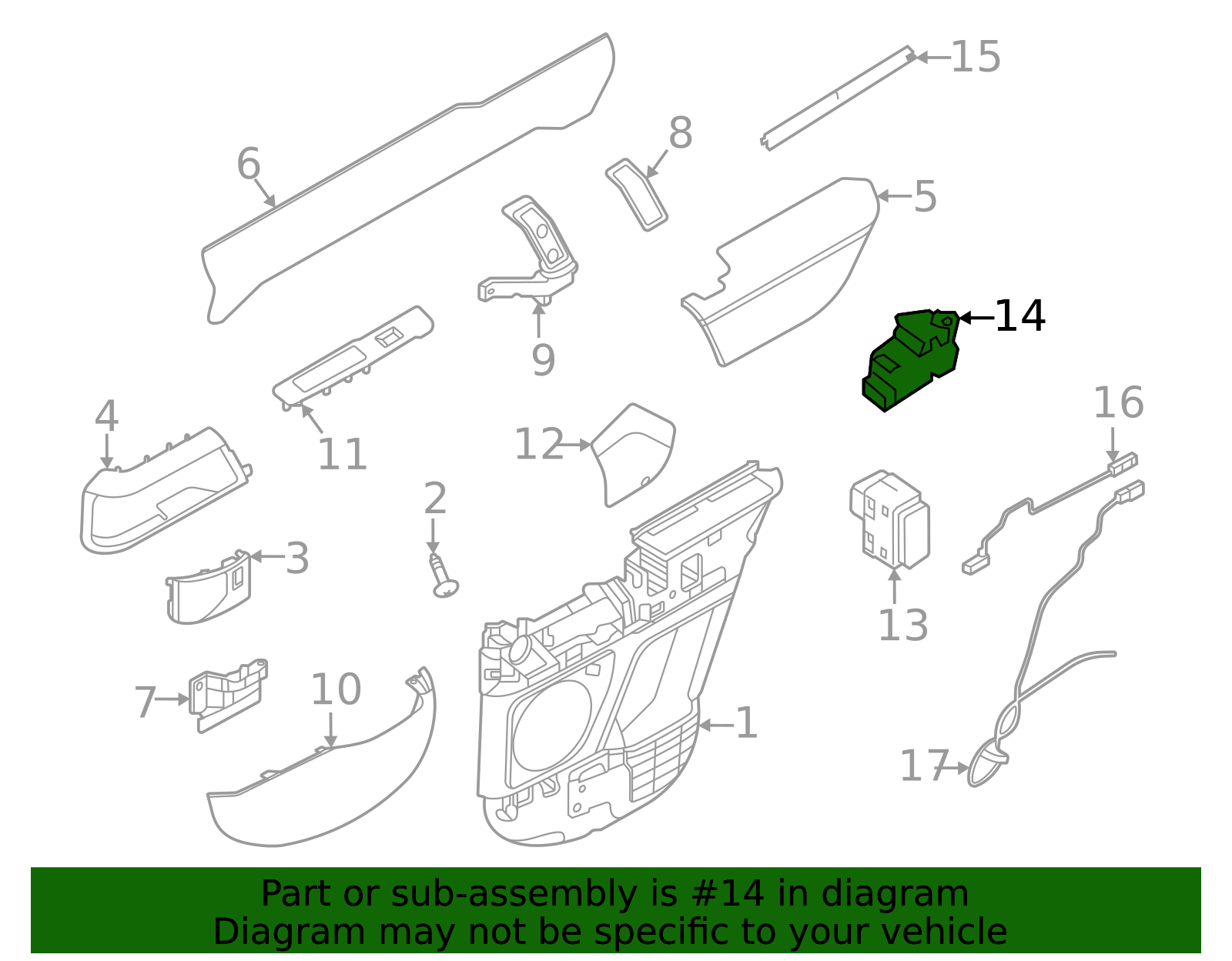 LR059773 - Window Switch - 2013-2020 Land-Rover | Land Rover Lake Bluff