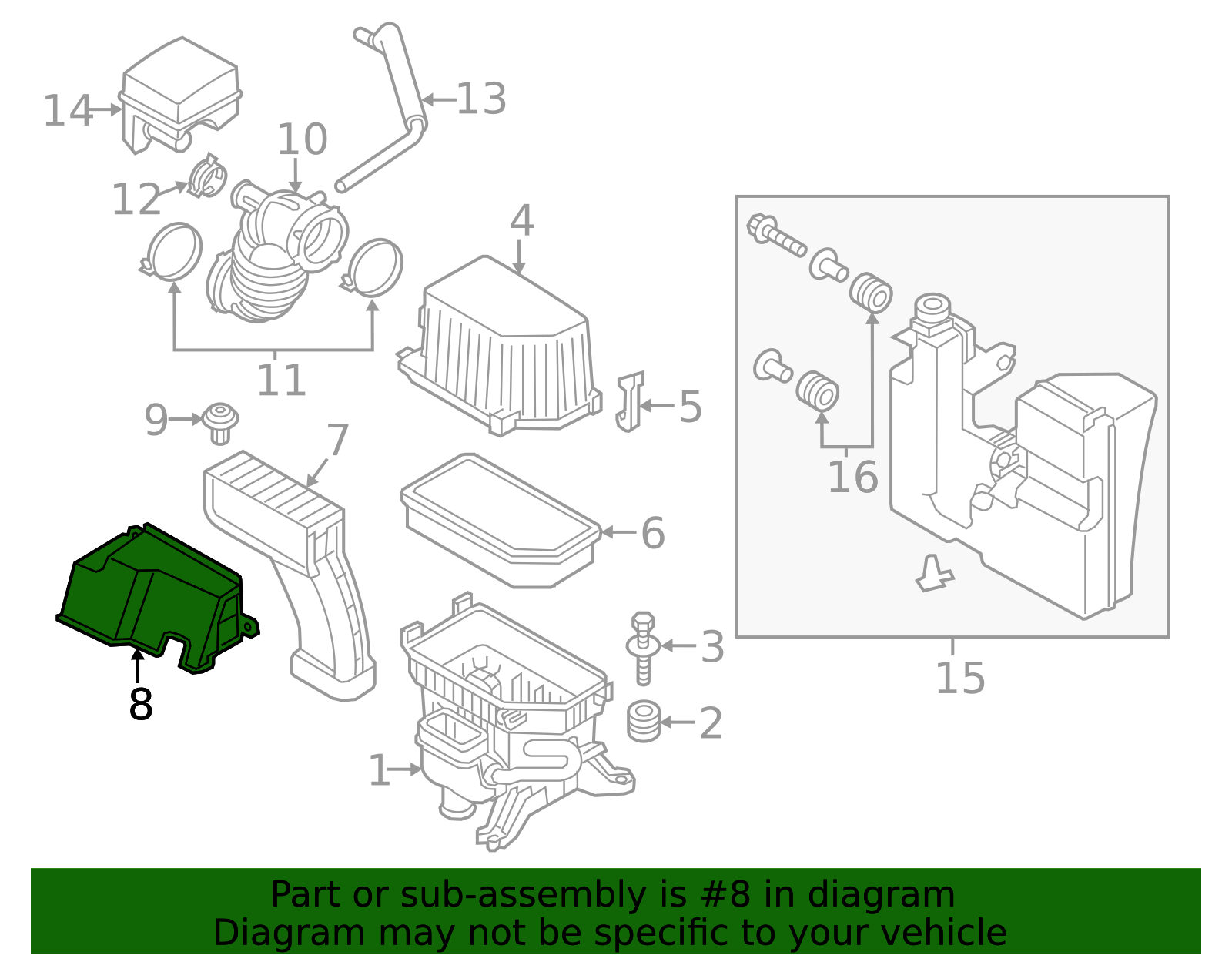 2012-2013 Kia Soul Duct Cover 28213-2K600 | OEM Parts Online