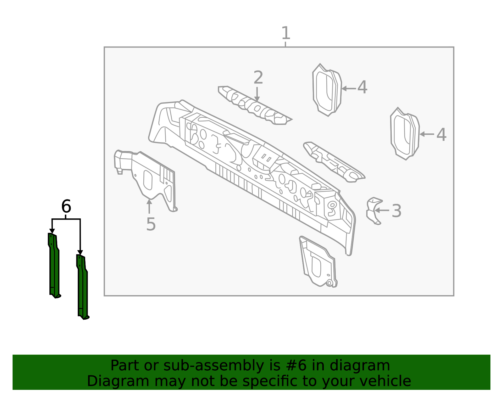 2016-2022 Lexus Rear Body Panel Filler Panel 58384-0E010 | OEM Parts Online