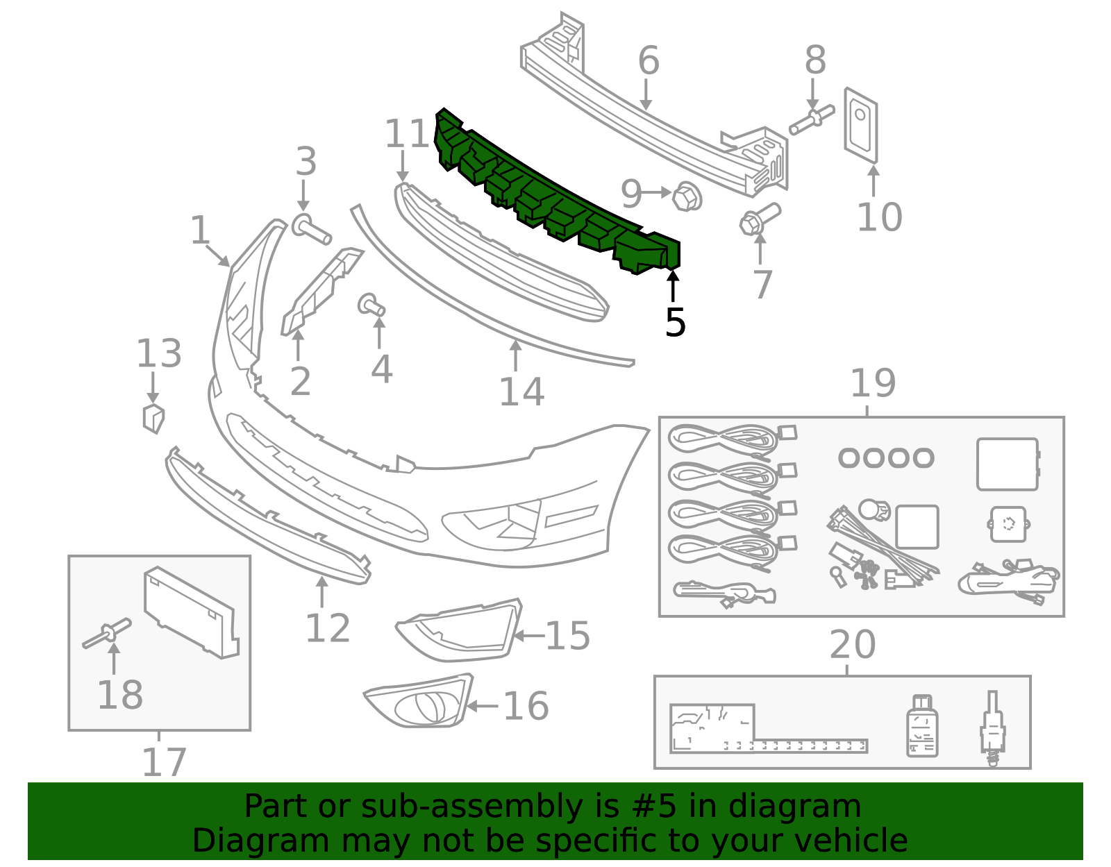 Bumper Impact Absorber AE5Z-17C882-A | Awesome Parts Ford