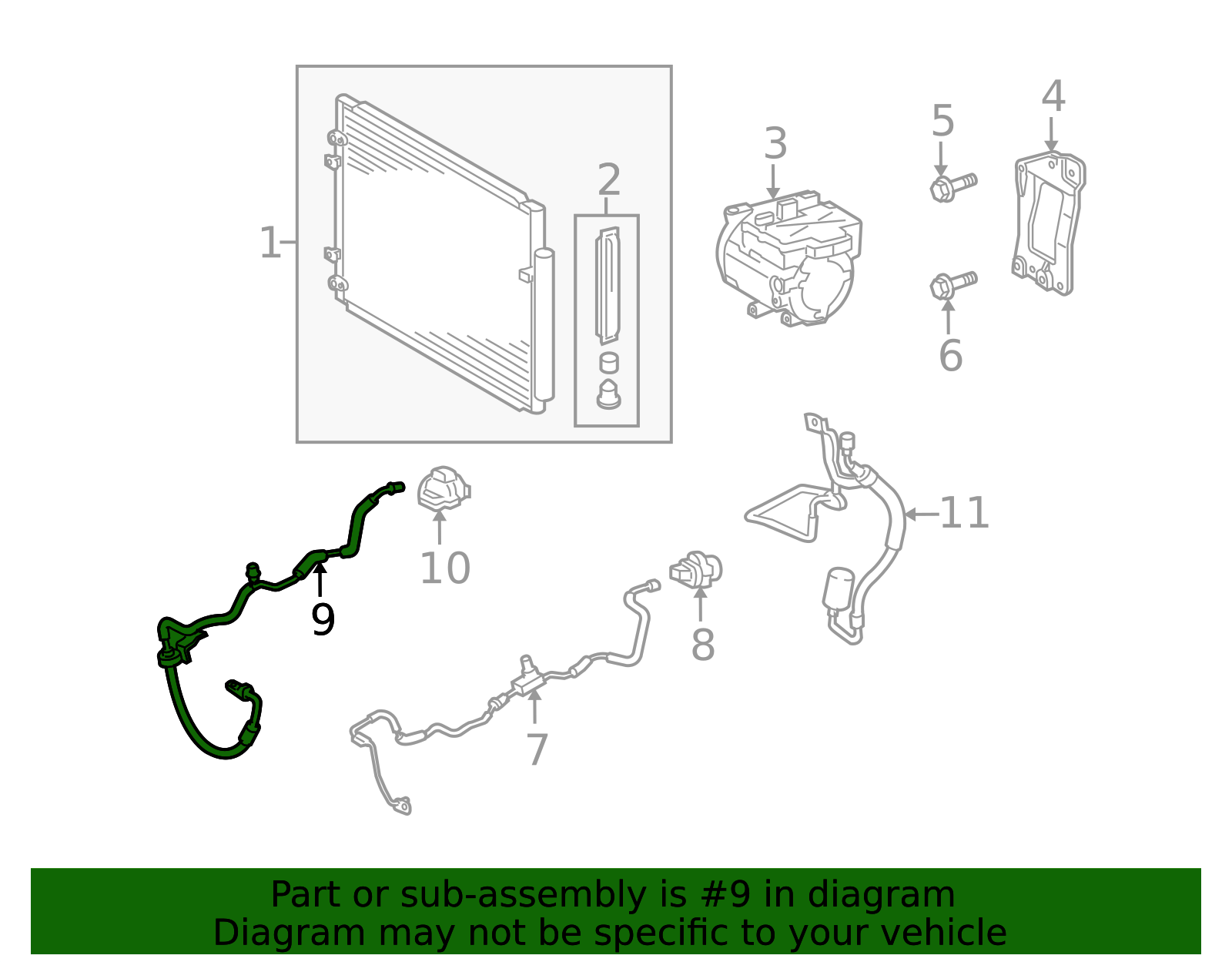 Toyota OEM Suction Hose 88712-0E040 | Toyota OEM Parts Giant