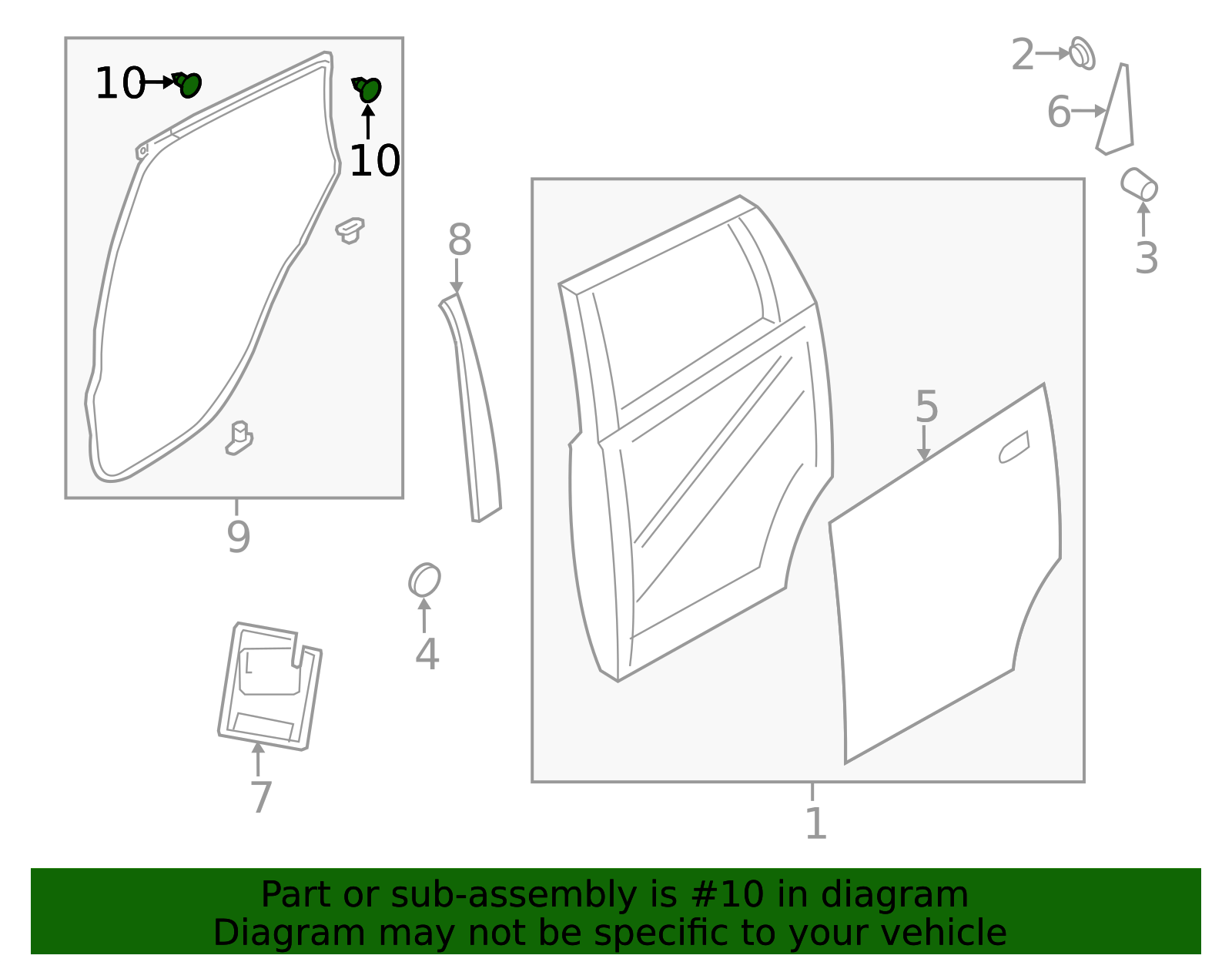 80850-3WC0A - Door Weather-Strip Clip 2014-2019 Nissan Versa Note ...