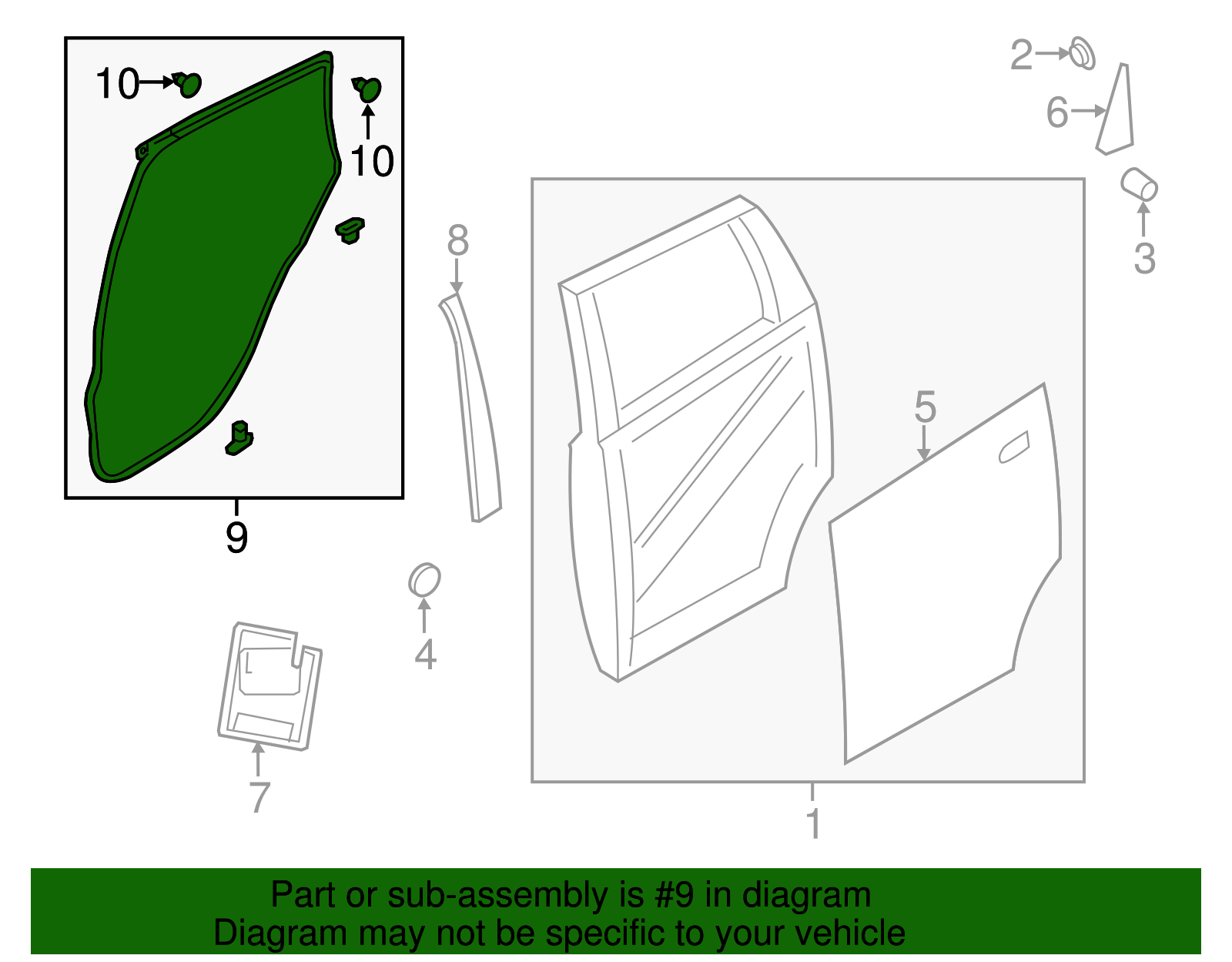 2014-2019 Nissan Versa Note Door Weather-Strip 82831-3WC0A | Bill Kay ...