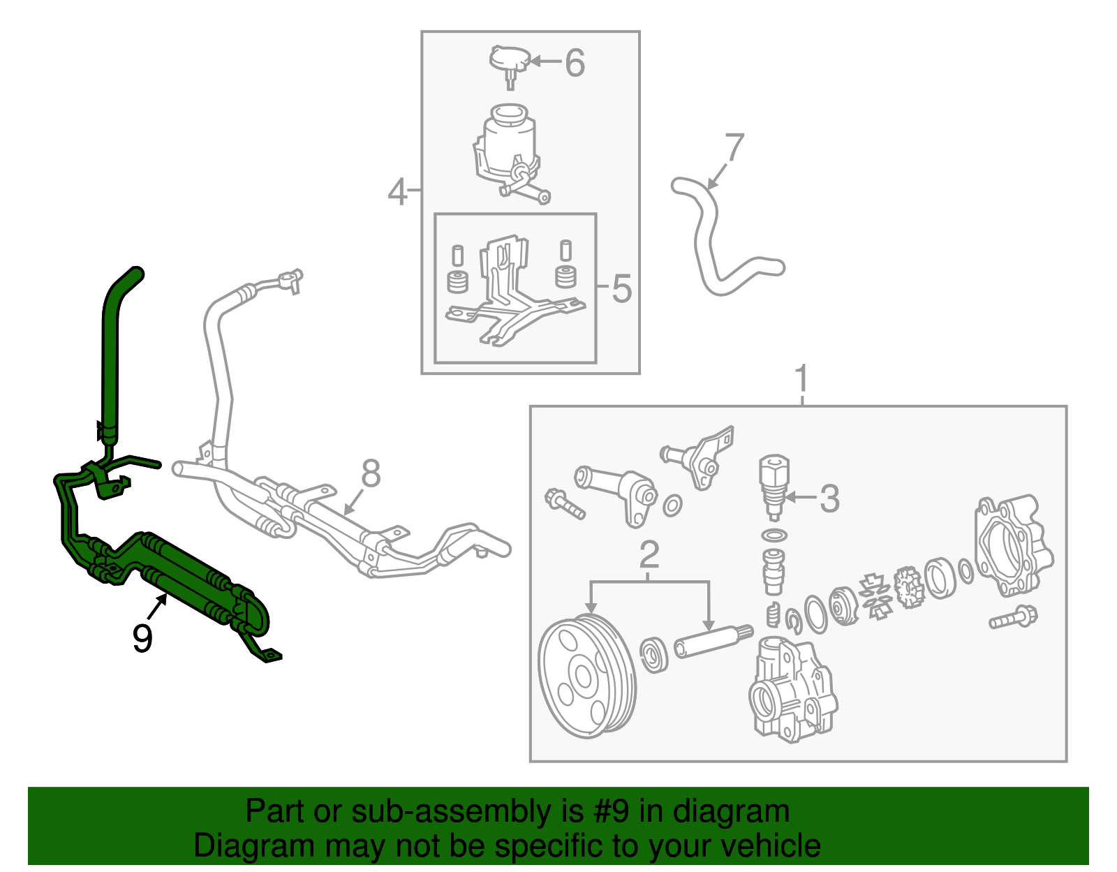 Genuine Toyota Power Steering Cooler part# 44402-0C012 for 2007-2022 ...