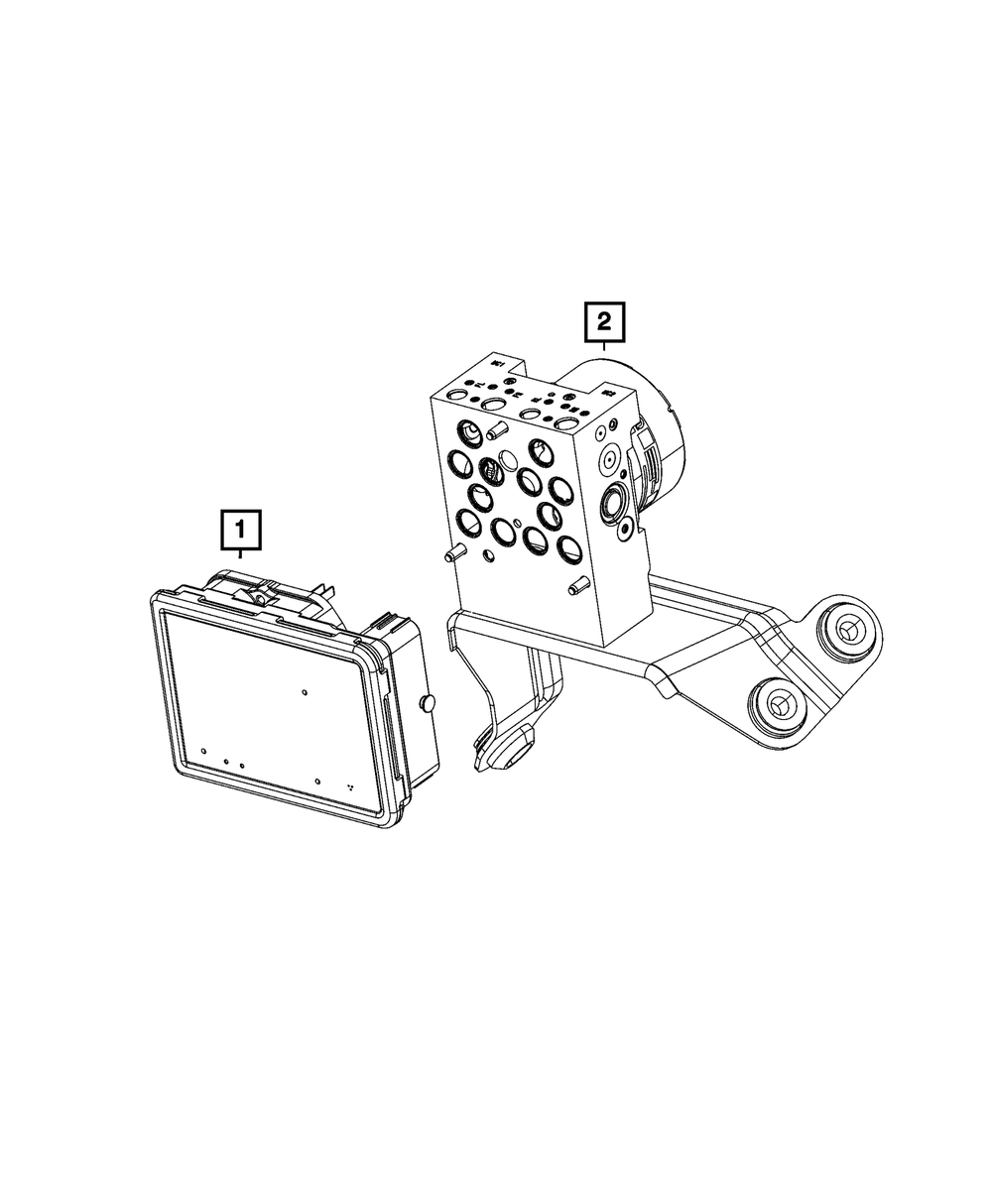 2021 Ram 1500 Anti-Lock Brake System Module 68728728AA | My Mopar Parts