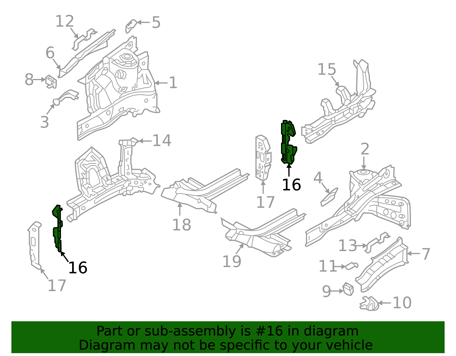64636-H8000 - Front Extension 2018-2023 Kia Rio | Kia.Parts Store
