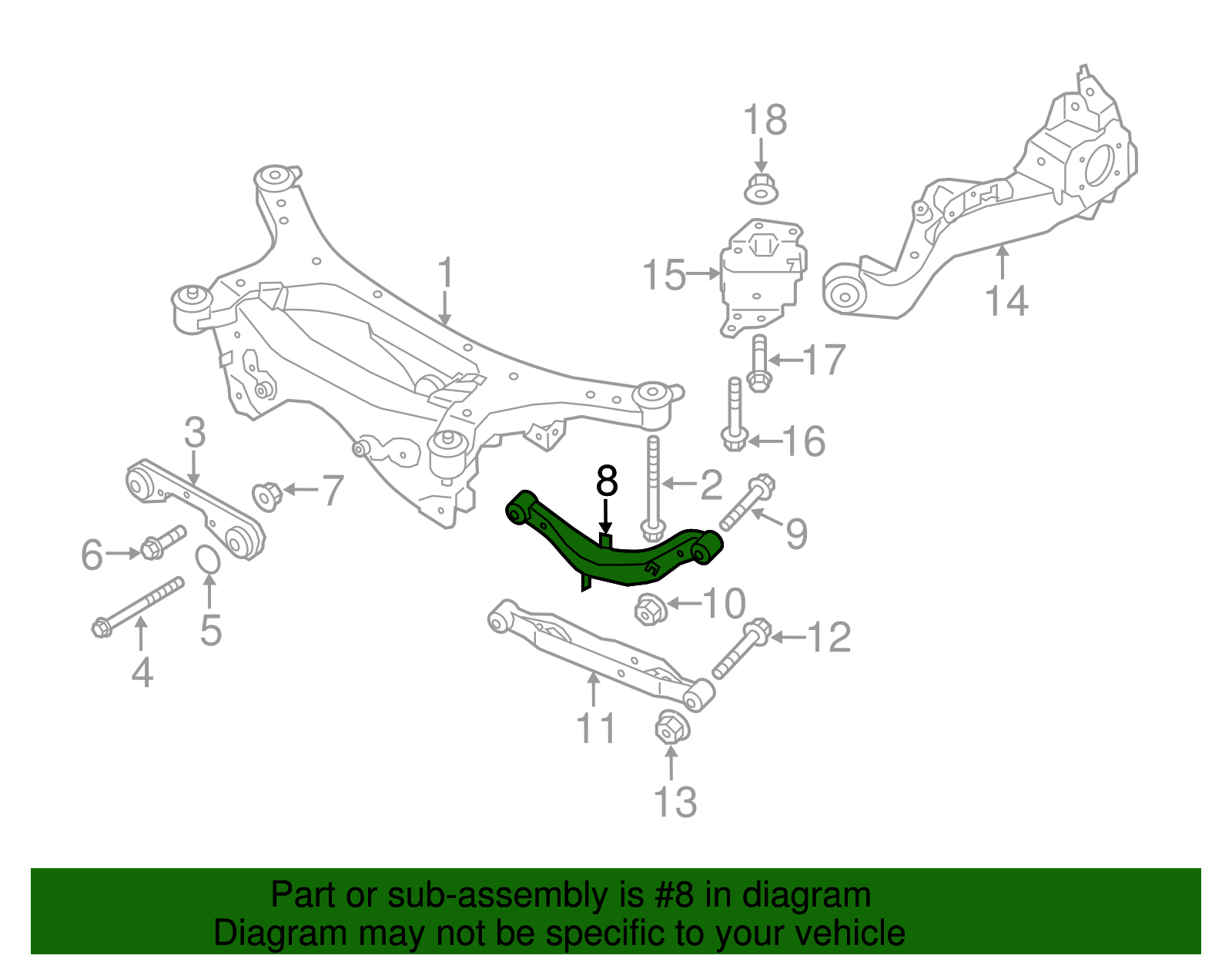 55120-EN100 - 2011-2017 Nissan Juke - Upper Control Arm | Anicra Nissan ...