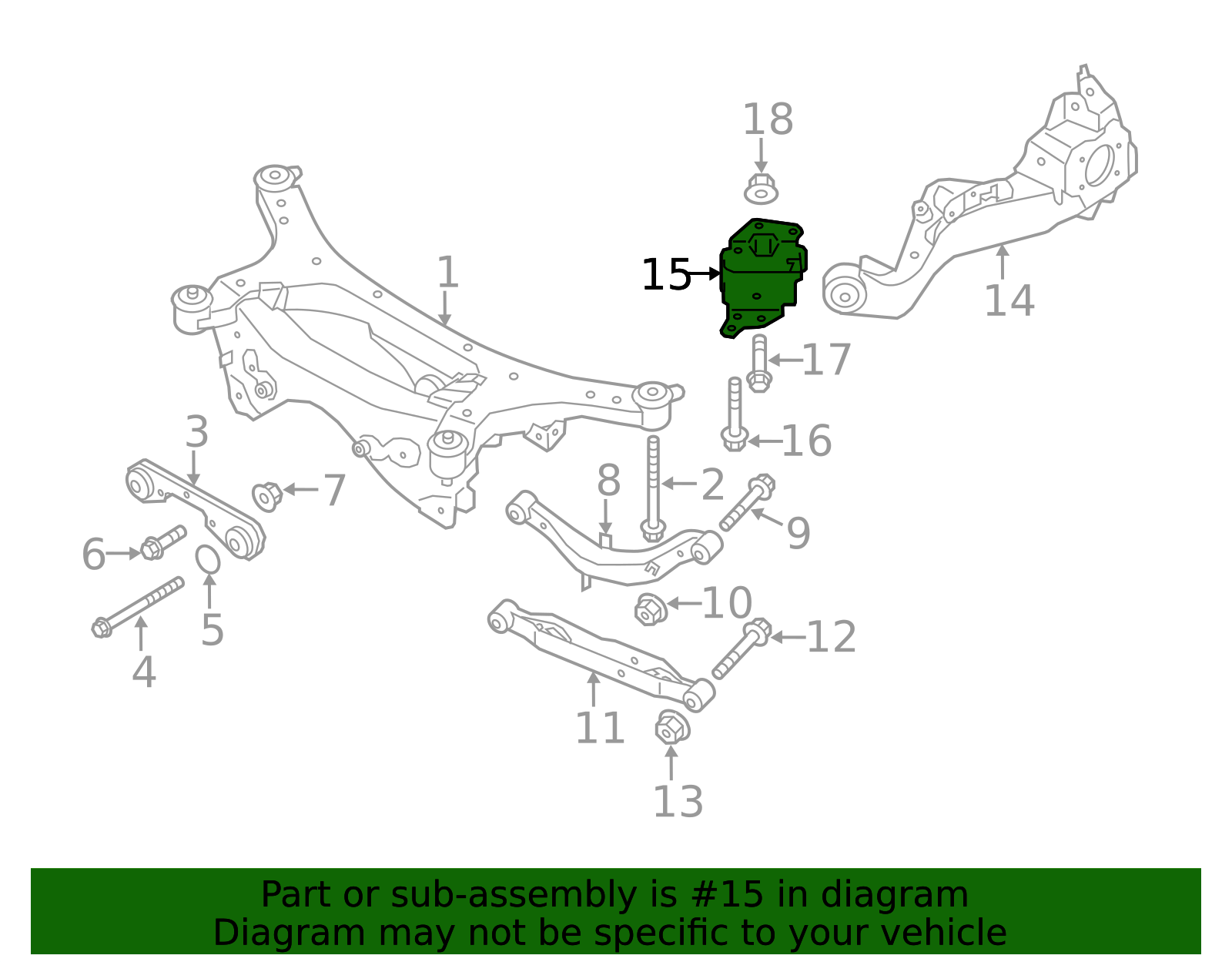 2011-2017 Nissan Juke Mount Bracket - Driver's Side (LH) 55430-JJ40A ...