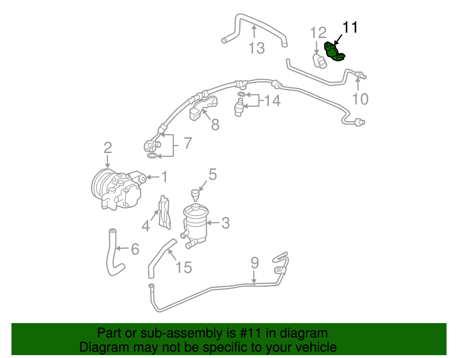 53736-SDA-A01 - Lower Return Tube Holder 2003-2007 Honda Accord | Honda ...