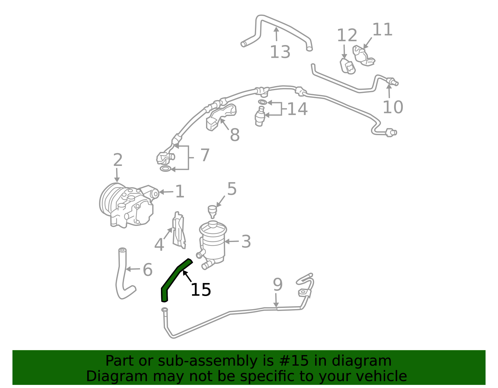 53733-SDC-A01 - Power Steering Return Hose 2003-2007 Honda | Honda ...