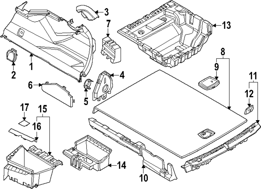 Genuine BMW 51-47-5-A01-797 | Storage Compartment | FREE Shipping on ...