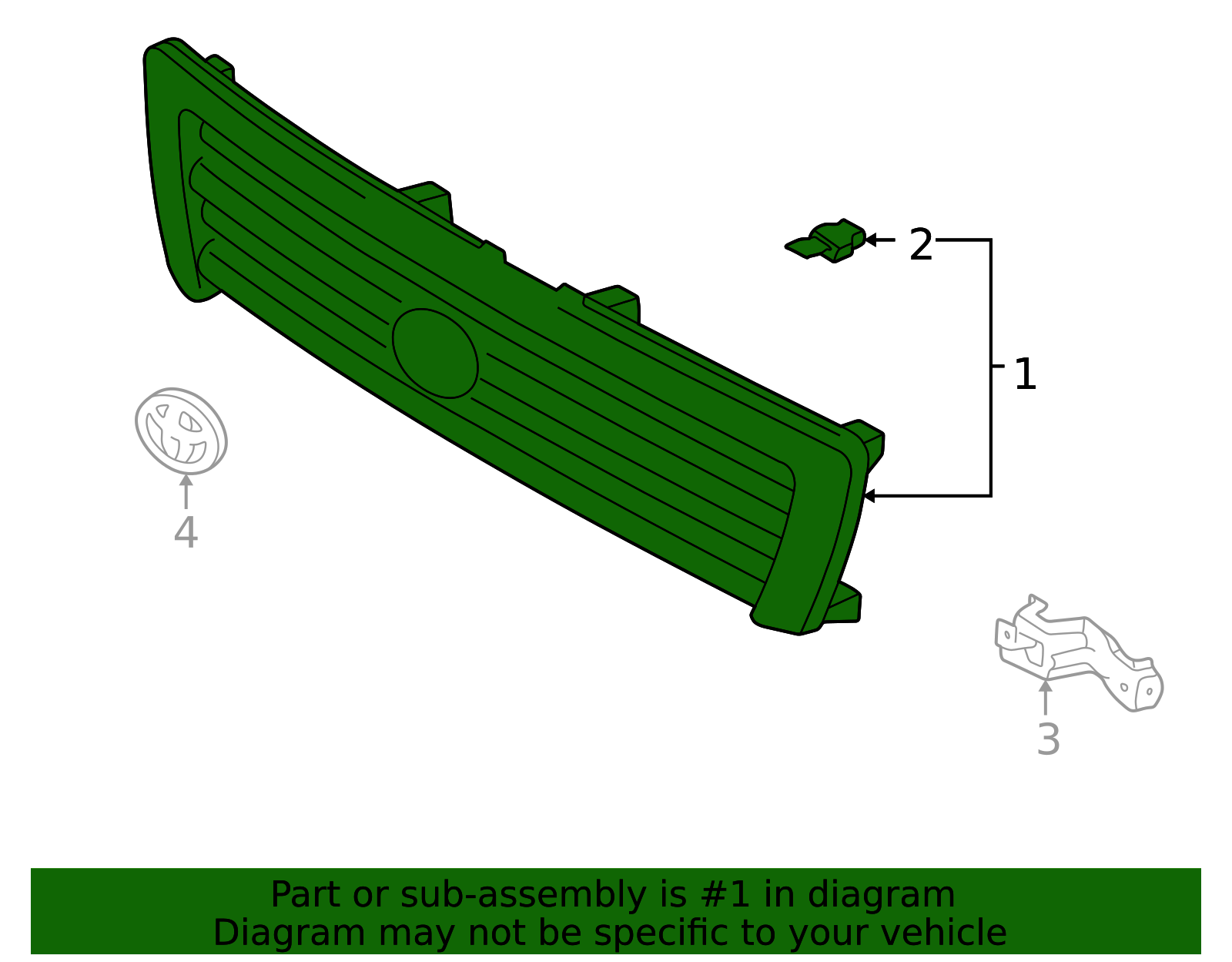 1998-2000 Toyota Tacoma Grille, Radiator 53111-04090 | MotorMotor