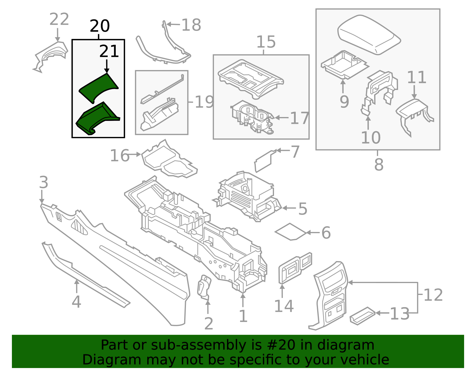 2015-2024 Ford Edge | Front Panel | EM2Z-5804567-AA | Walls' Ford Parts