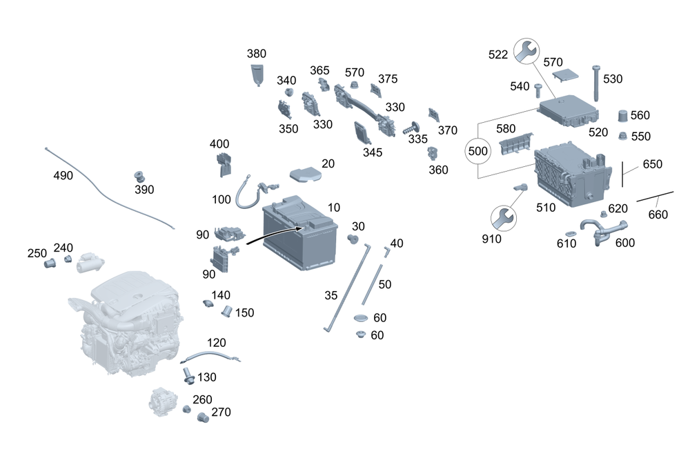 000-982-69-25 - Starter Battery For 2008-2023 Mercedes-Benz | Mercedes ...