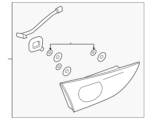 2022-2025 Mazda 3 Backup Lamp Assembly BGKN-51-3F0B | RealMazdaParts.com